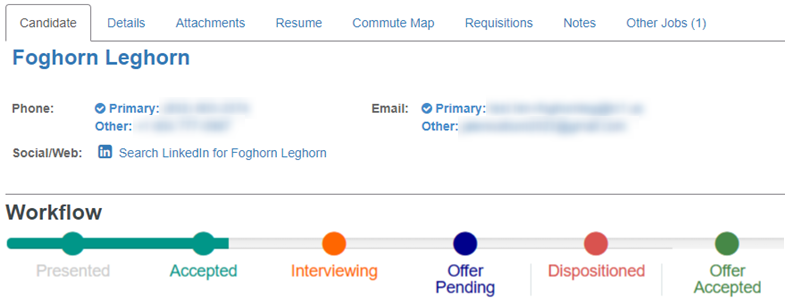 Disposition and status changes