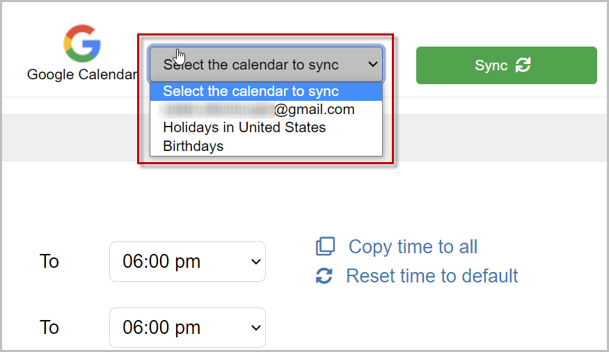 Sync Your Google Calendar