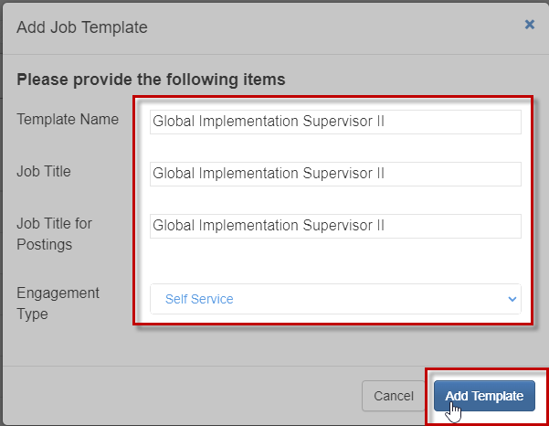 Configure Job Templates
